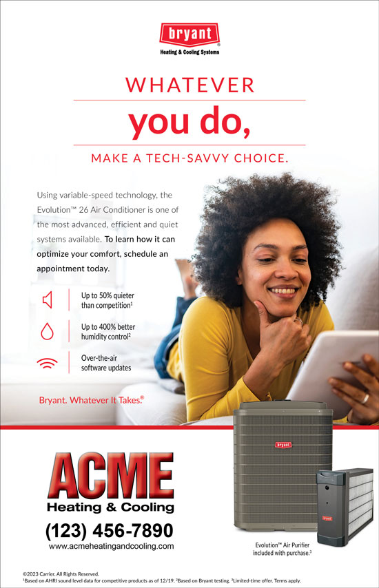 Evolution AC-HP Print Ads