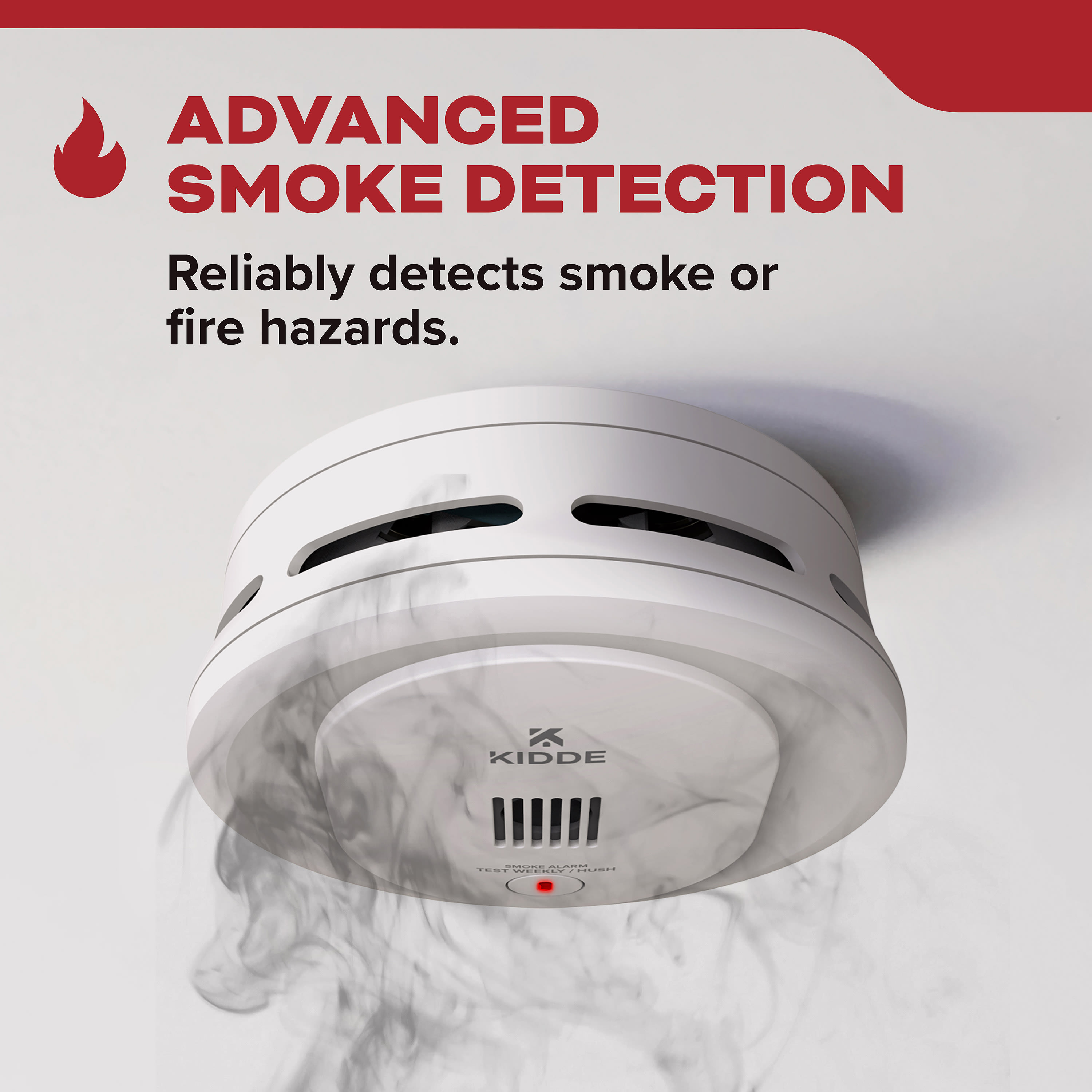 DETECT Compact Smoke Alarm, AA Battery Powered 10SDR | Kidde