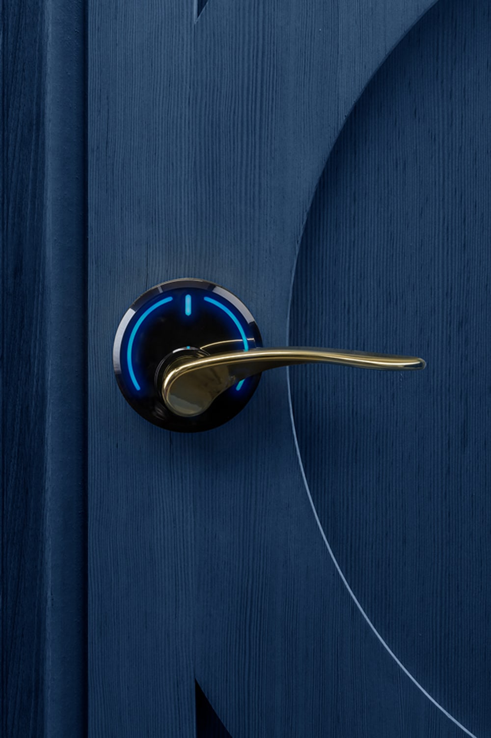 Onity-Serene-lock-brass-blue-door-2x3