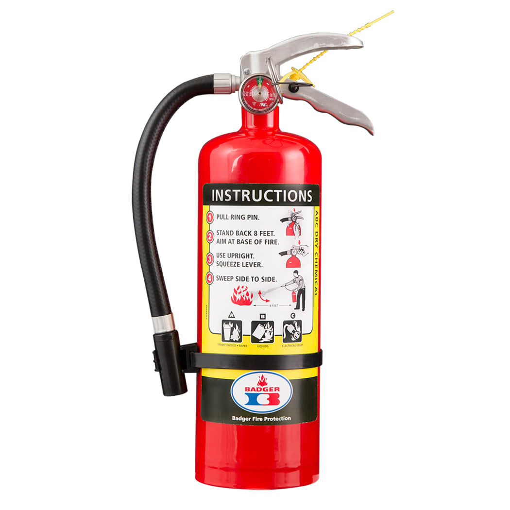 BADGER Standard ABC Multipurpose Dry Chemical Store Pressure Fire Extinguisher 5MB 6H Badger Fire