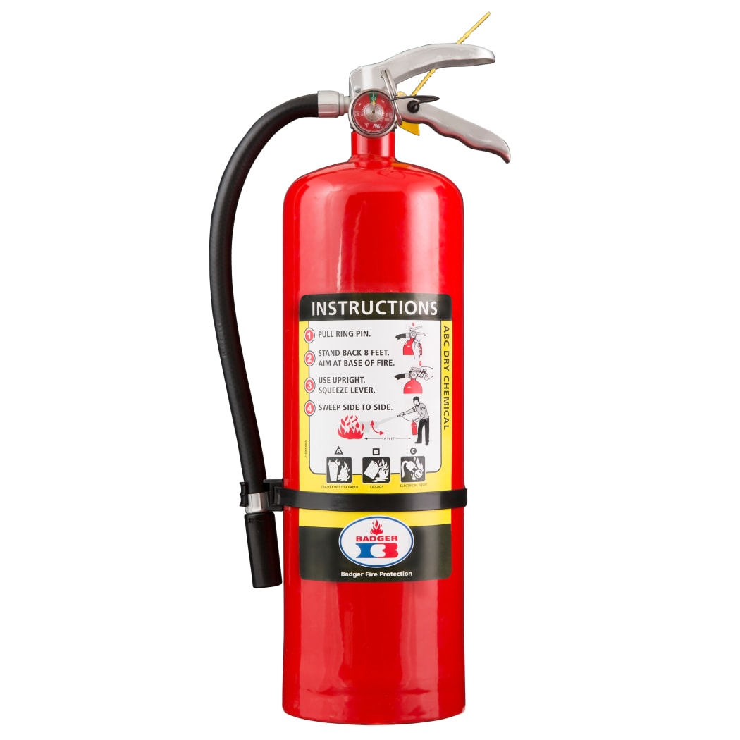 BADGER Standard ABC Multipurpose Dry Chemical Store Pressure Fire Extinguisher 10MB 8H Badger Fire