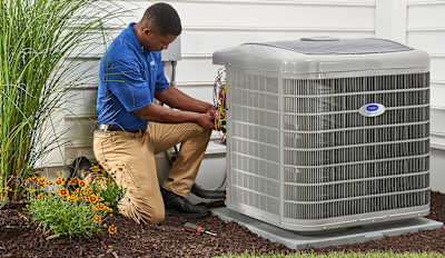 ac compressor unit outside