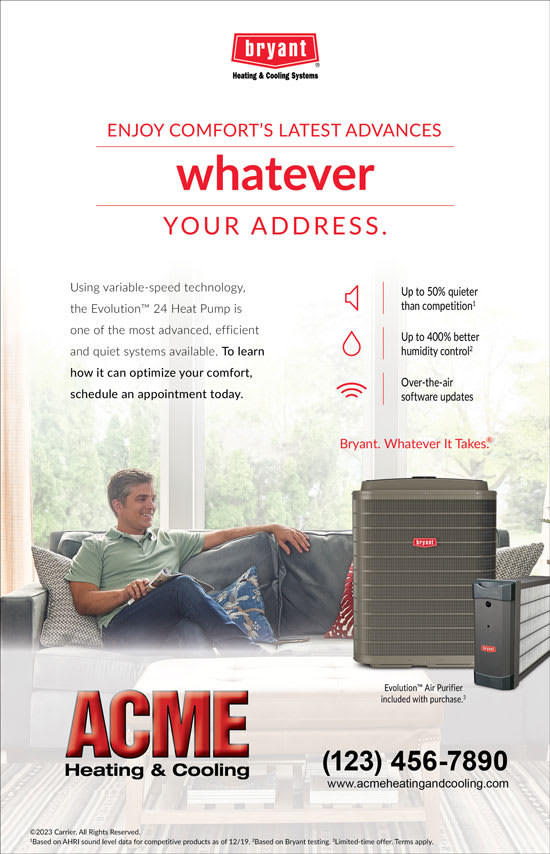 Evolution AC-HP Print Ads